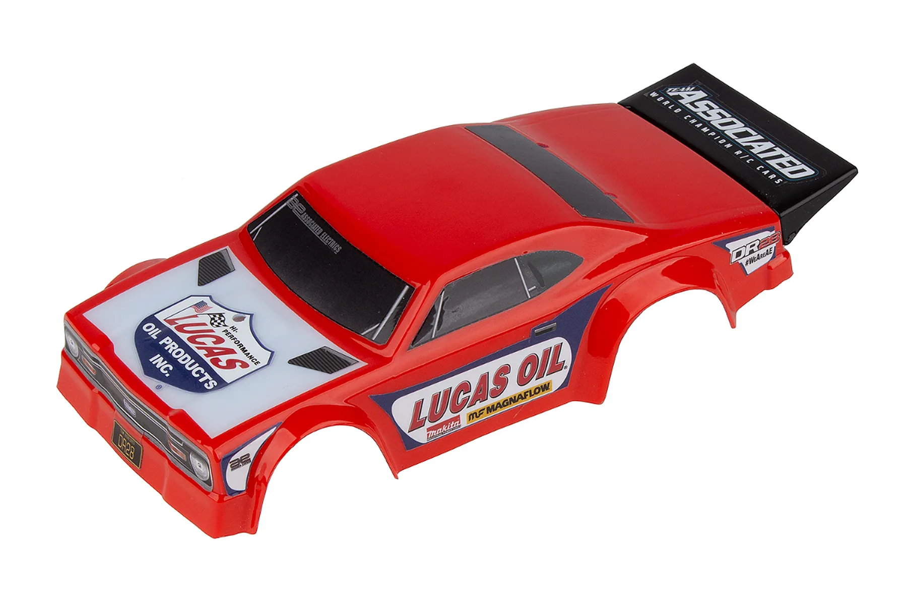 Team Associated 1/28 DR28 Painted Body Shell - Lucas Oil