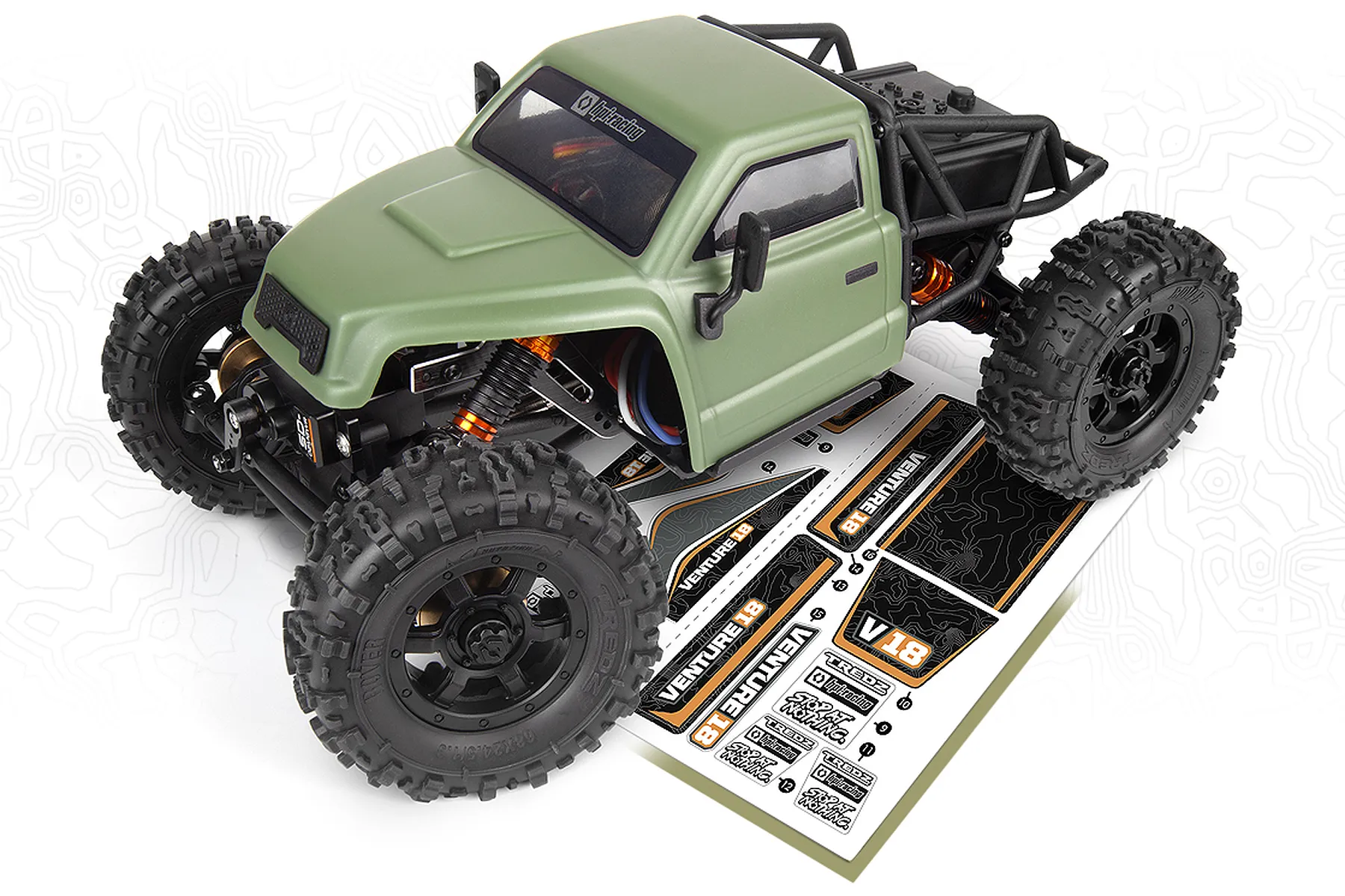 HPI Venture18 CC Flux RC Rock Crawler Electric Brushless 4WD 1/16 Scale ...