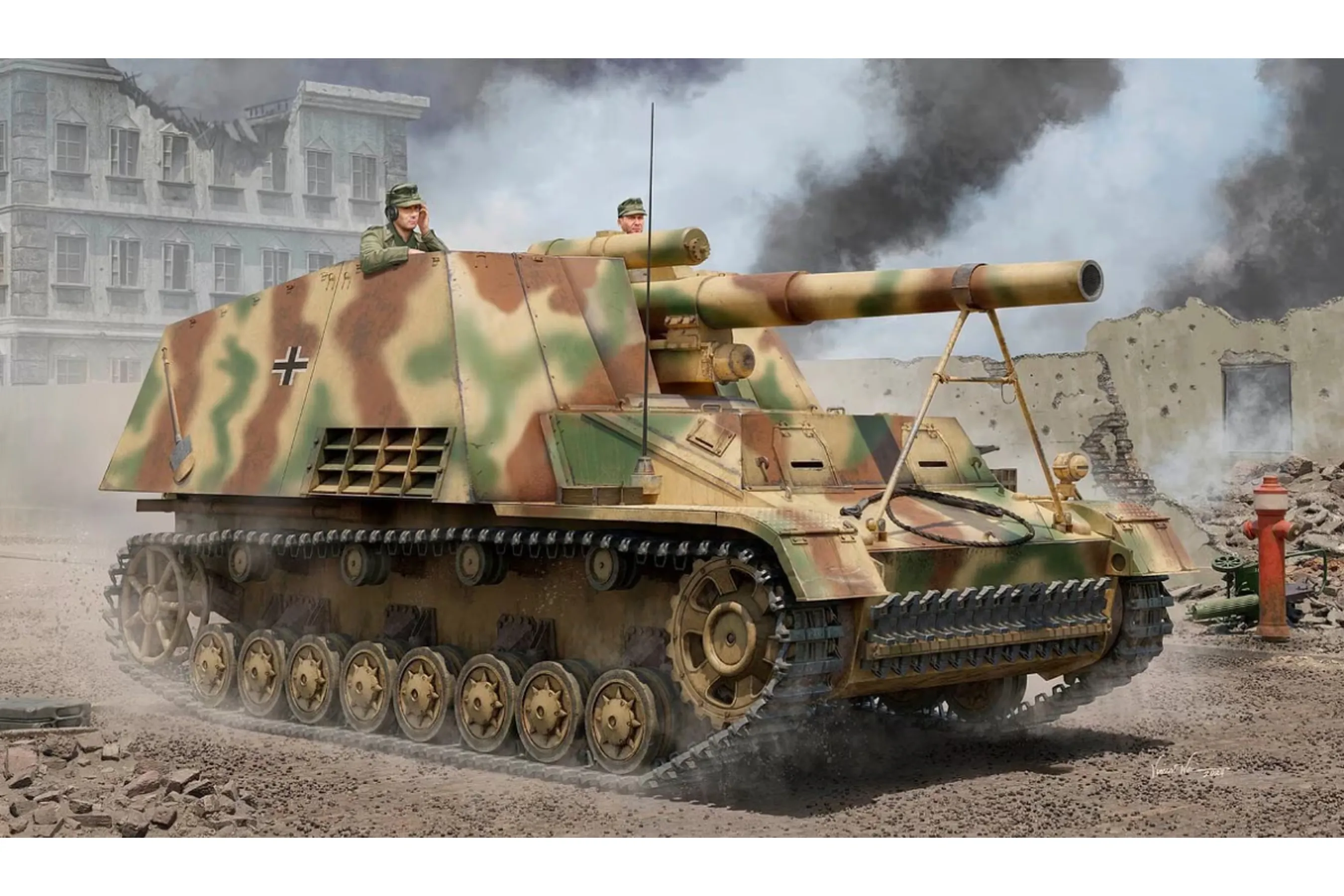 Trumpeter 1/16 Sd.Kfz.165 Hummel Wasp (Late) Scaled Plastic Model Kit