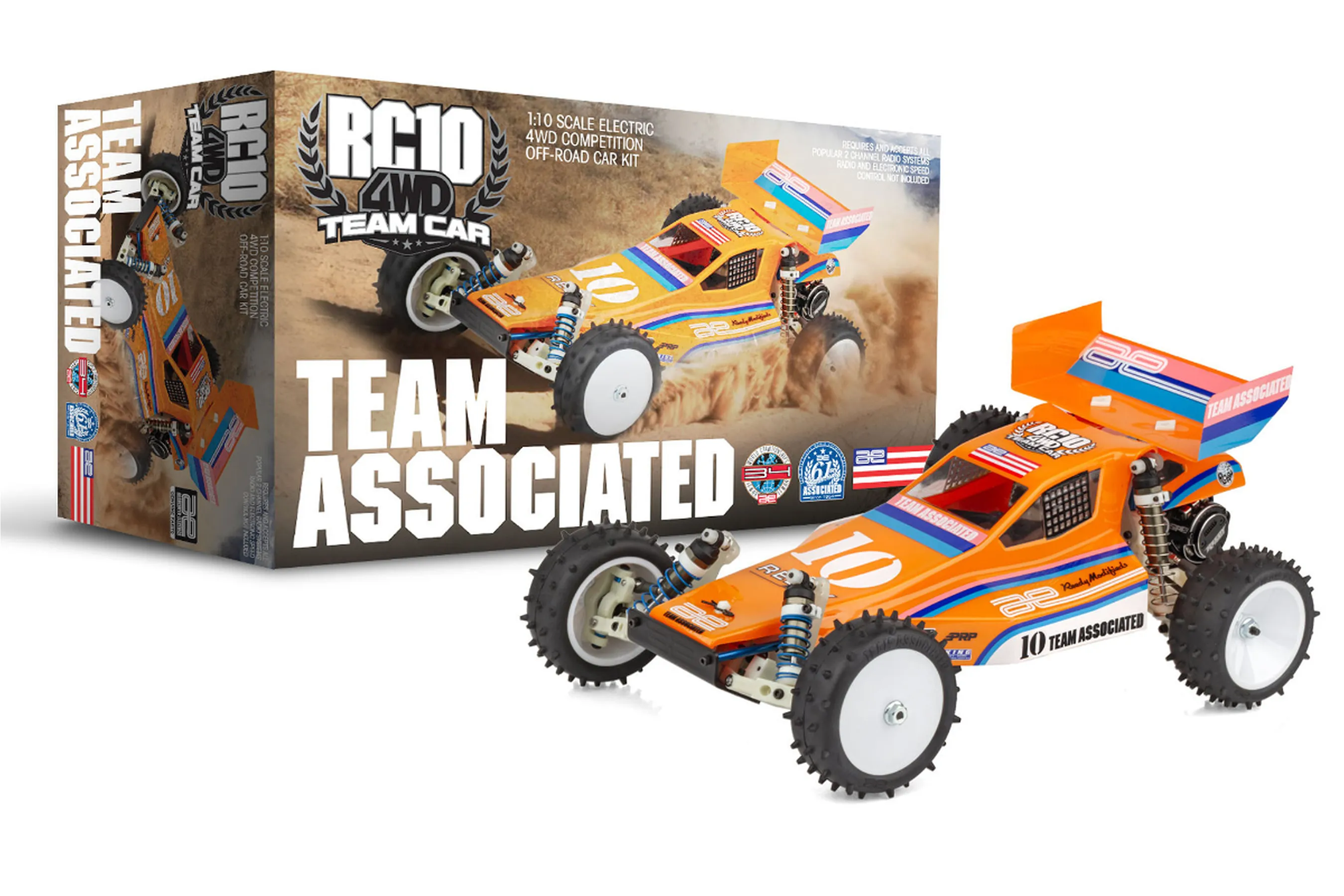 Team Associated RC10 RC Buggy Electric 4WD 1/10 Scale Kit - Team Car