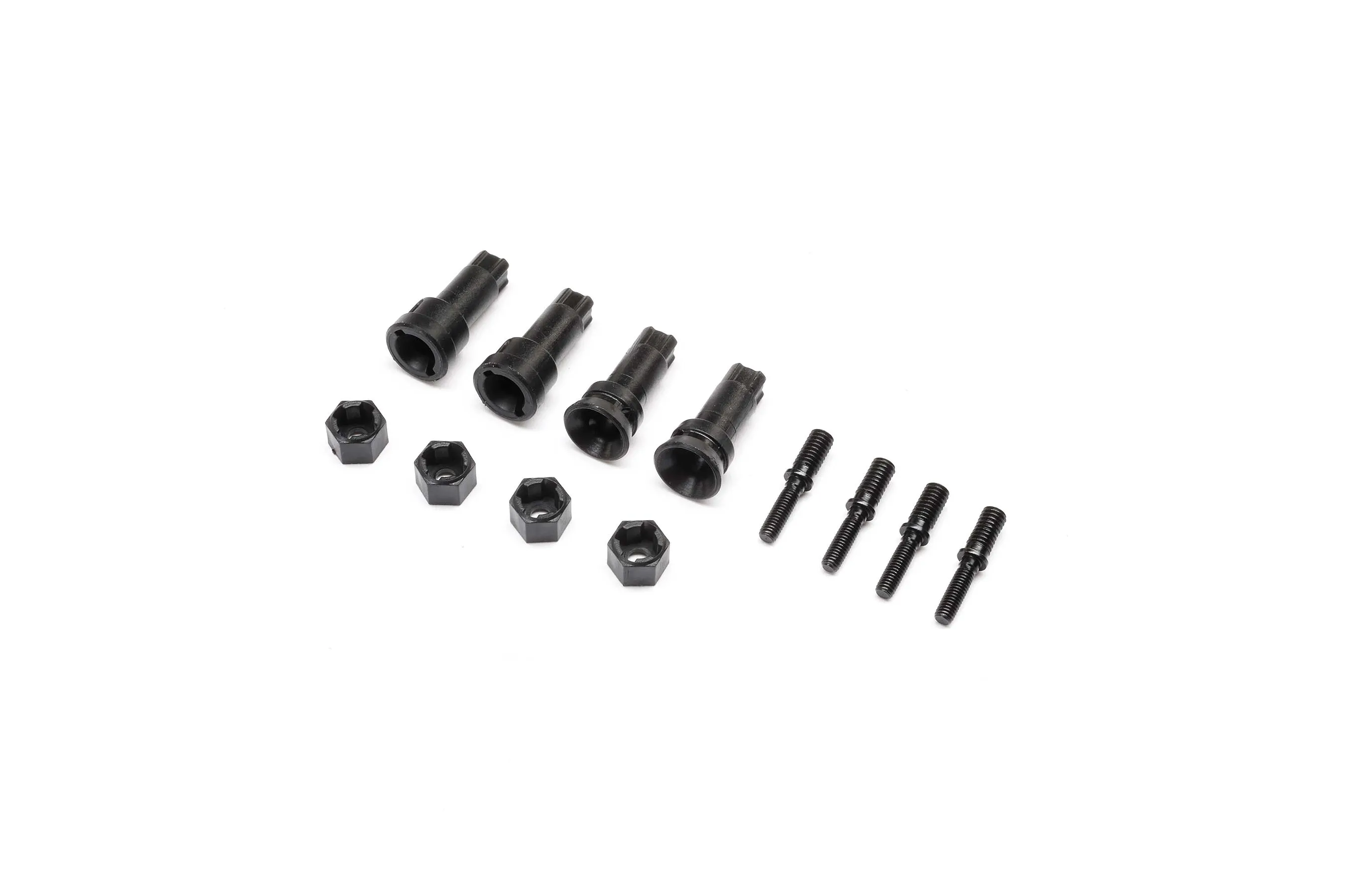 Losi Wheel Axle & Hex Set: NASCAR