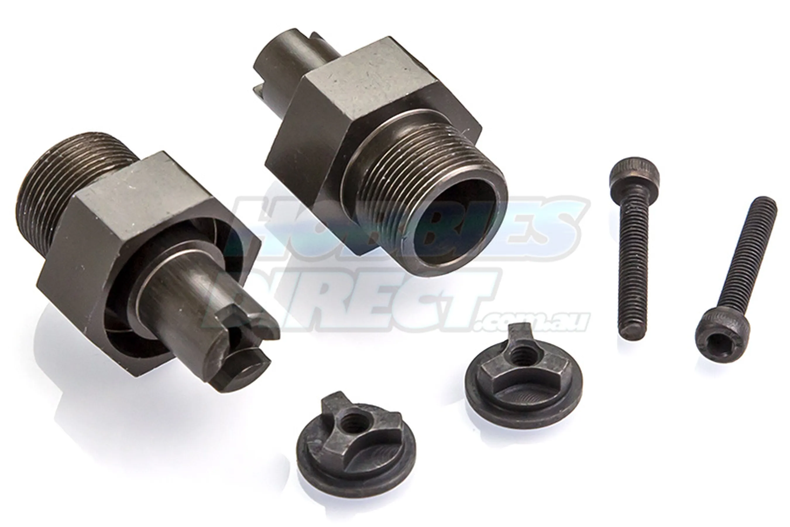 Rovan Gunmetal Aluminium Clipless Front Hex Adapter Set