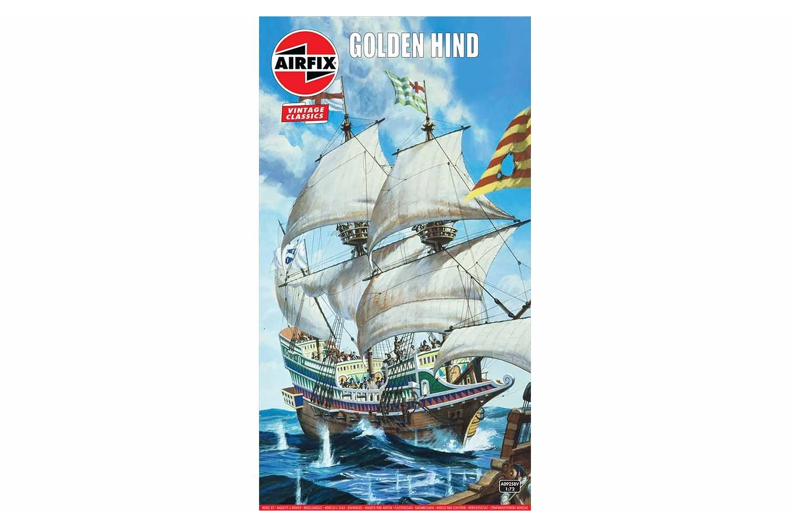 Airfix 1/172 Golden Hind Scale Ship Scaled Plastic Model Kit