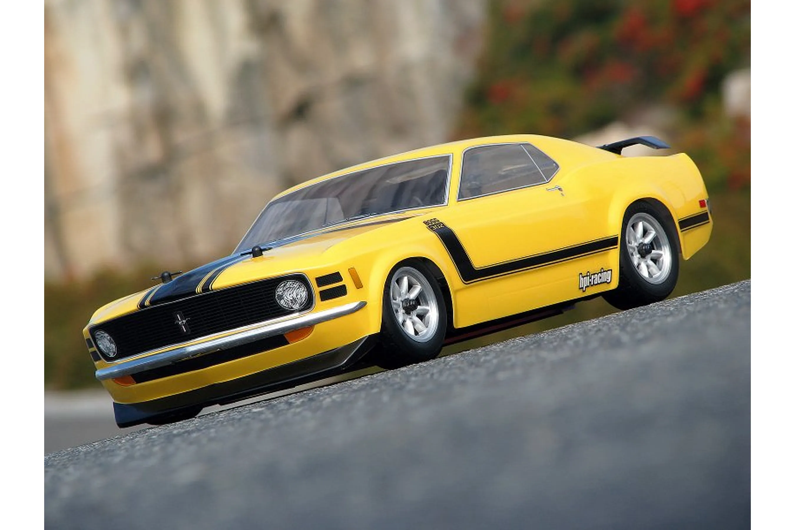 HPI 1/10 1970 Ford Mustang Boss 302 Unpainted Body Shell