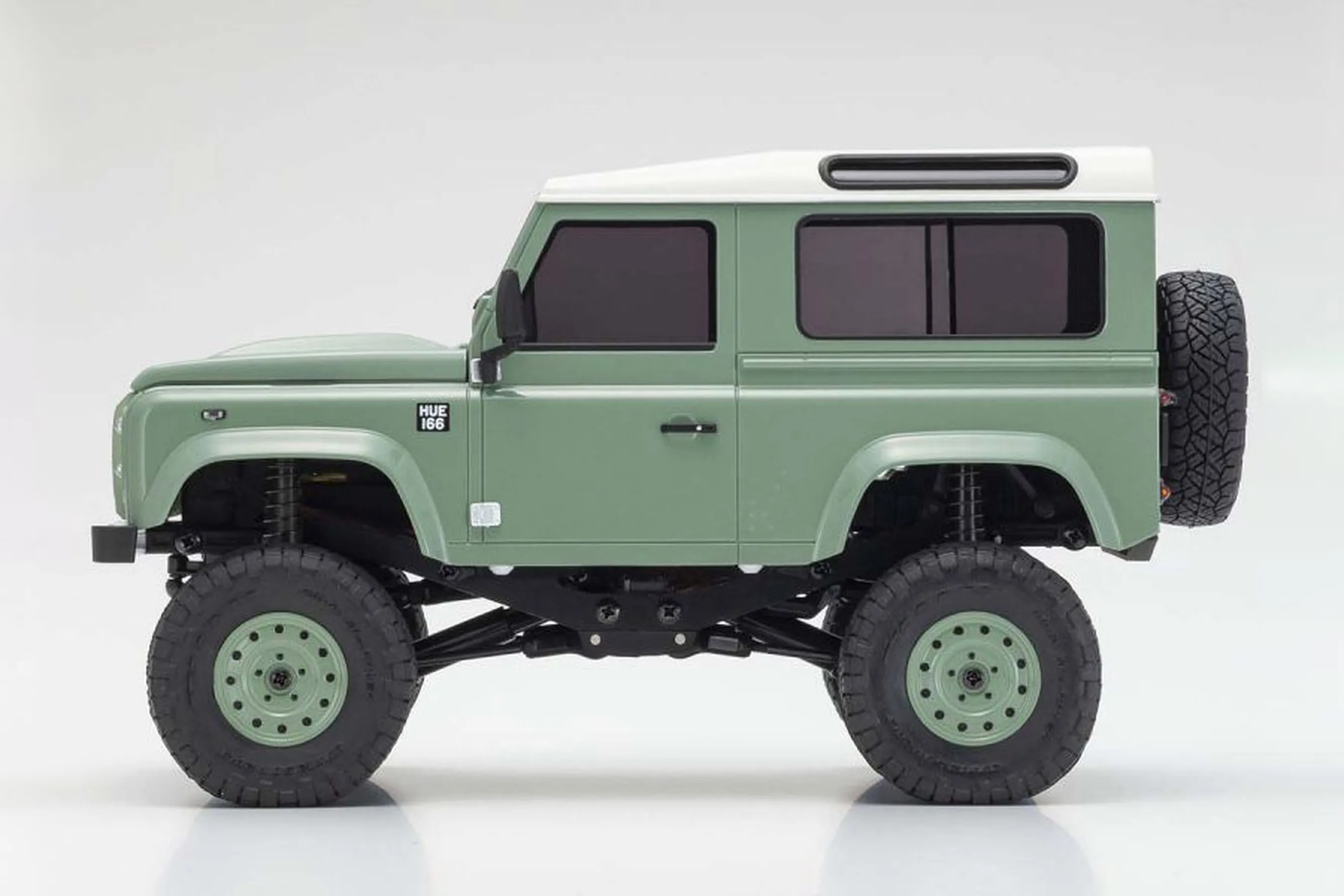 Kyosho Mini-Z Land Rover Defender 90 Heritage RC Rock Crawler Electric ...