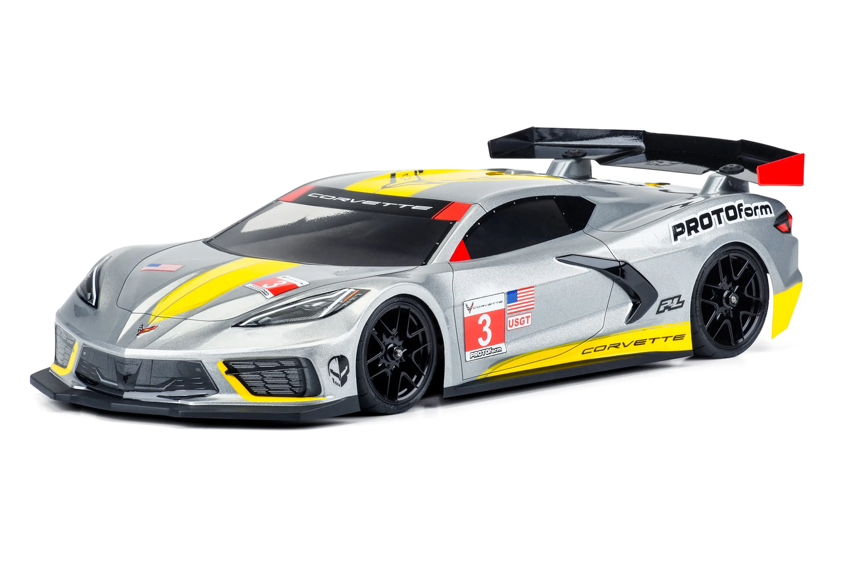 Protoform 1/10 190mm Chevrolet Corvette C8 Unpainted Body Shell