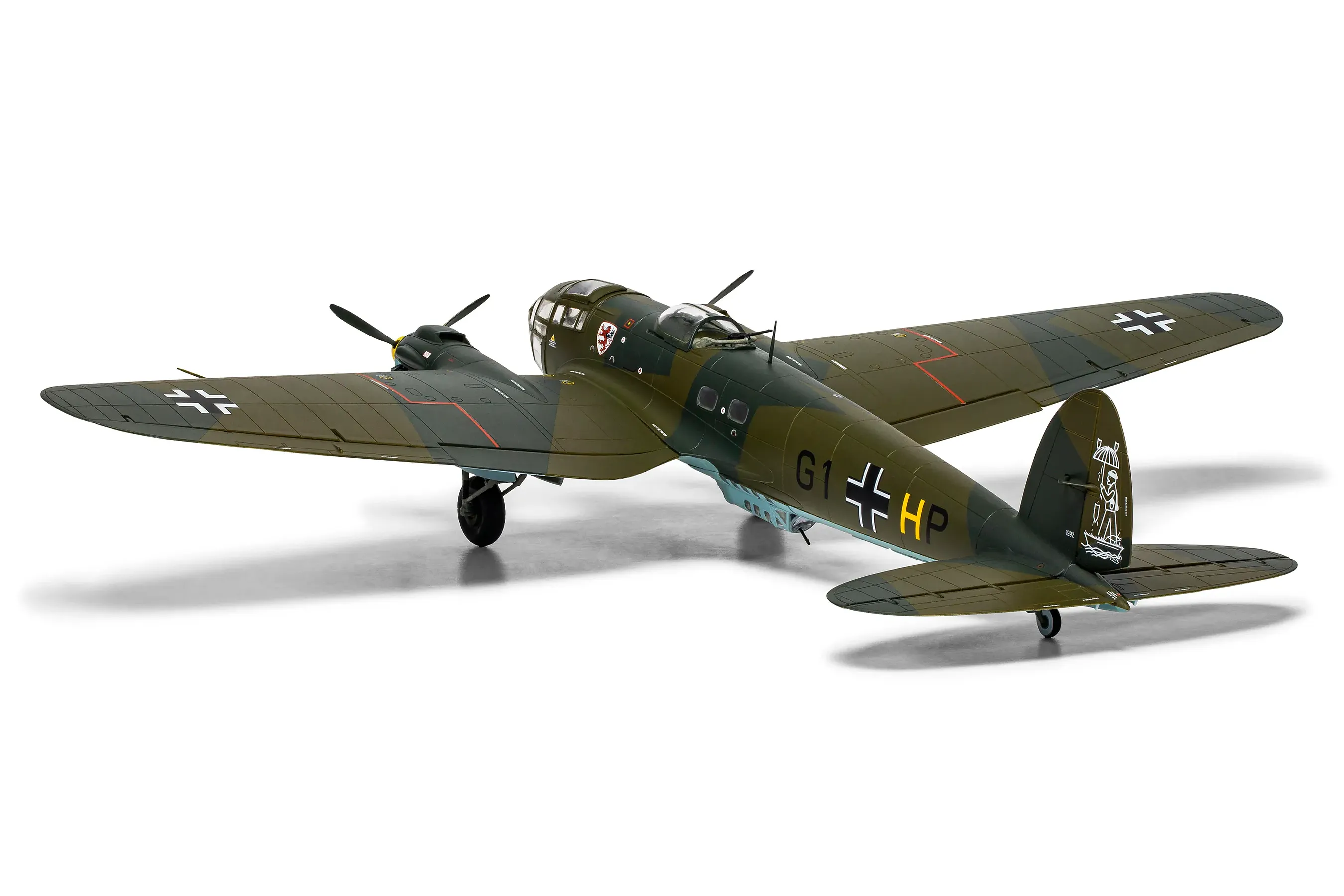 Airfix 1/72 Heinkel He111 P-2 Bomber Scaled Plastic Model Kit