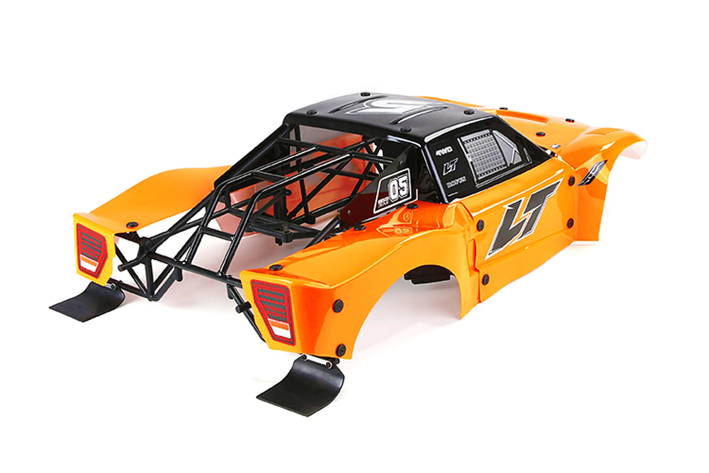 Rovan 1/5 Short Course Body Shell w/ Roll Cage Set - Orange