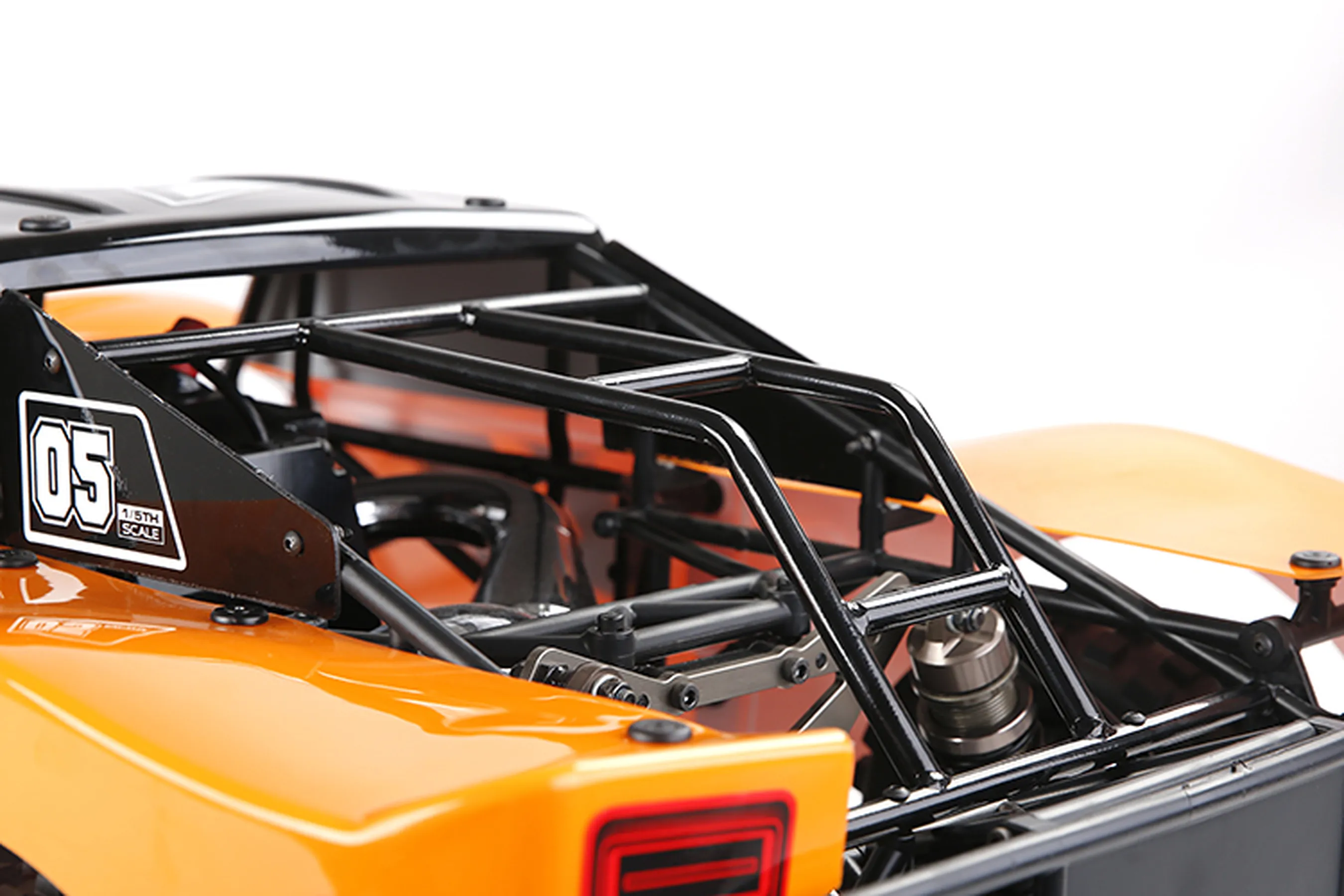 Rovan 1/5 Short Course Body Shell w/ Roll Cage Set - Orange