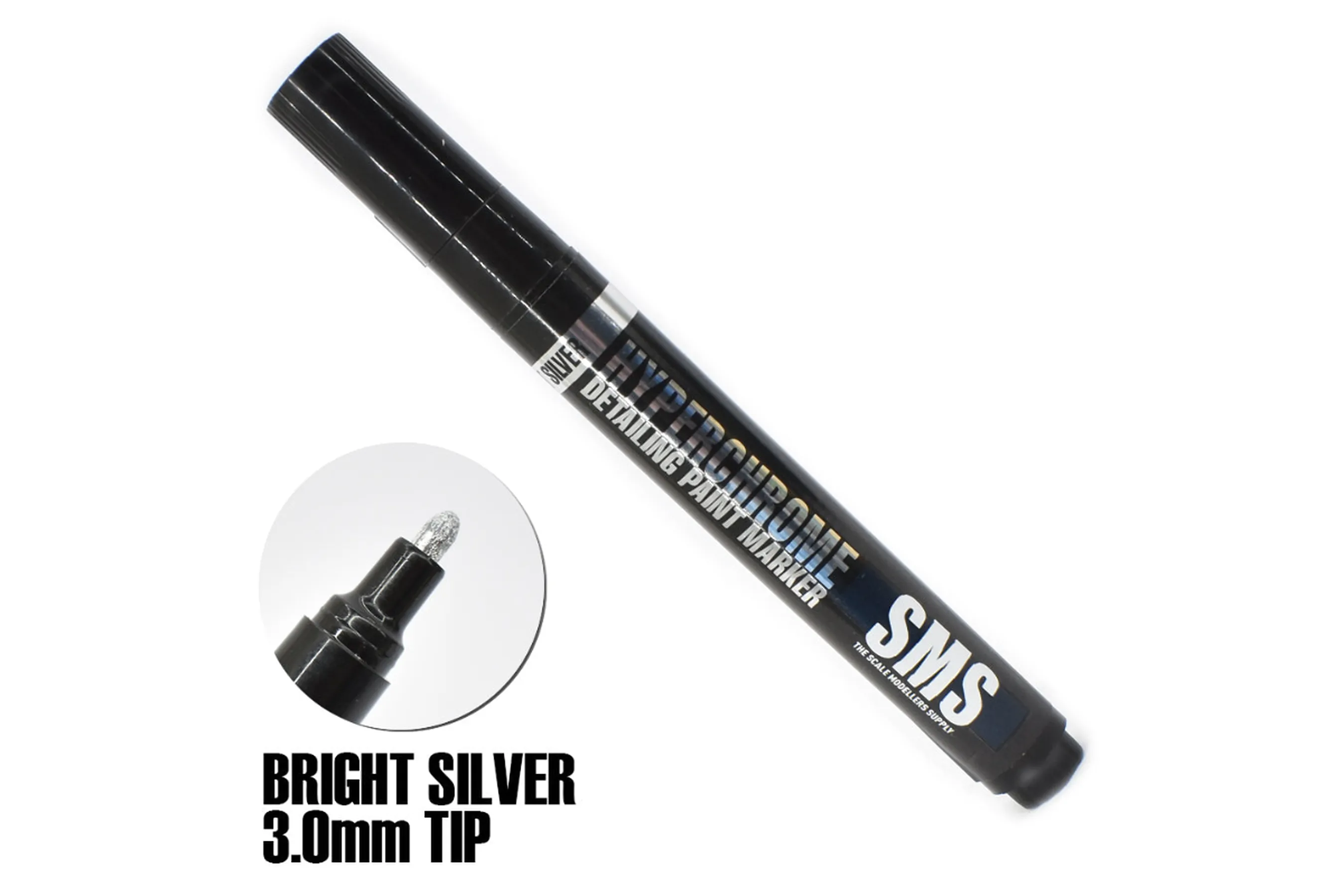 Scale Modellers Supply SMS Hyperchrome Marker (Bright Silver) 3mm