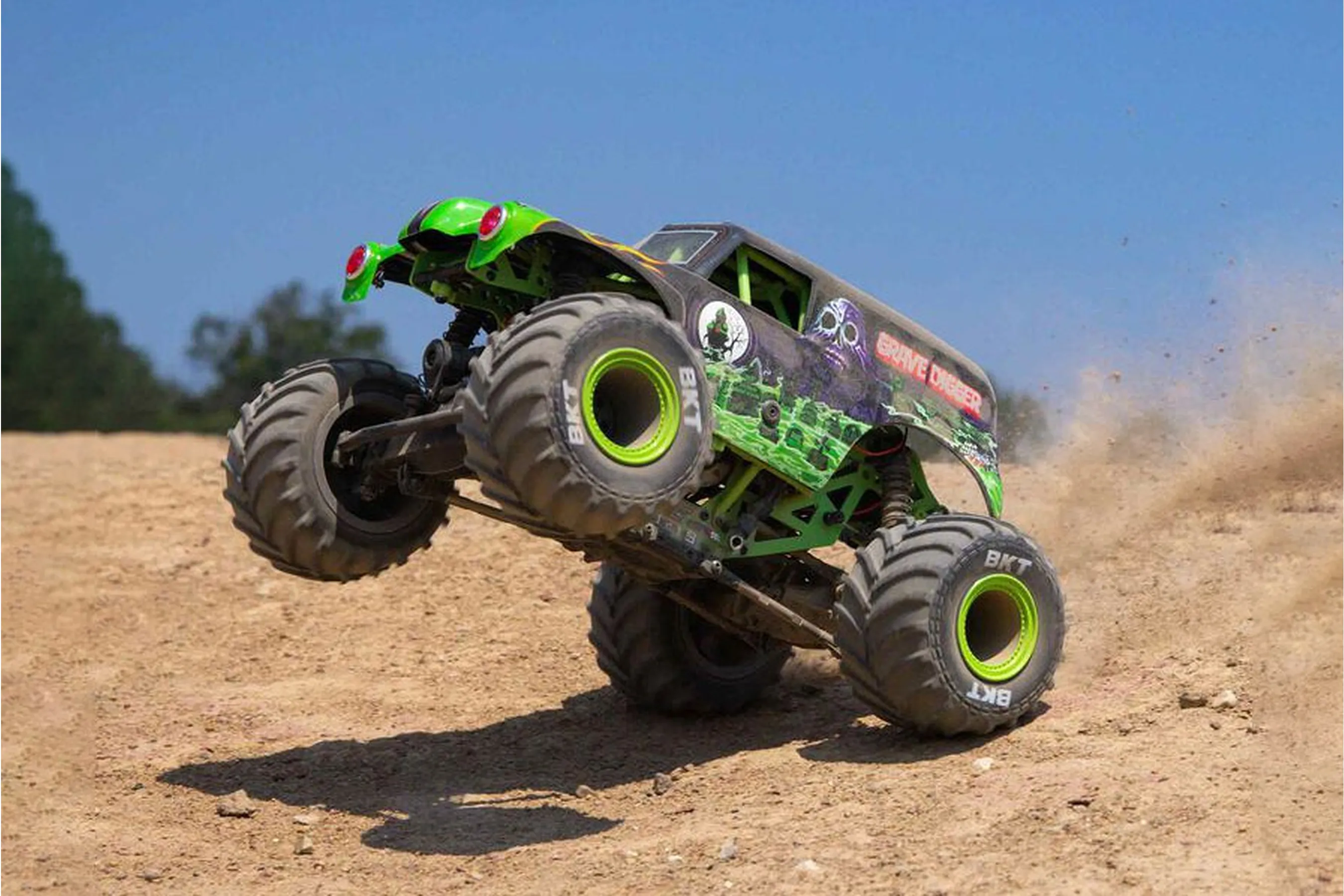 Losi Mini LMT Grave Digger RC Monster Truck Electric 4WD 1/18 Scale RTR ...