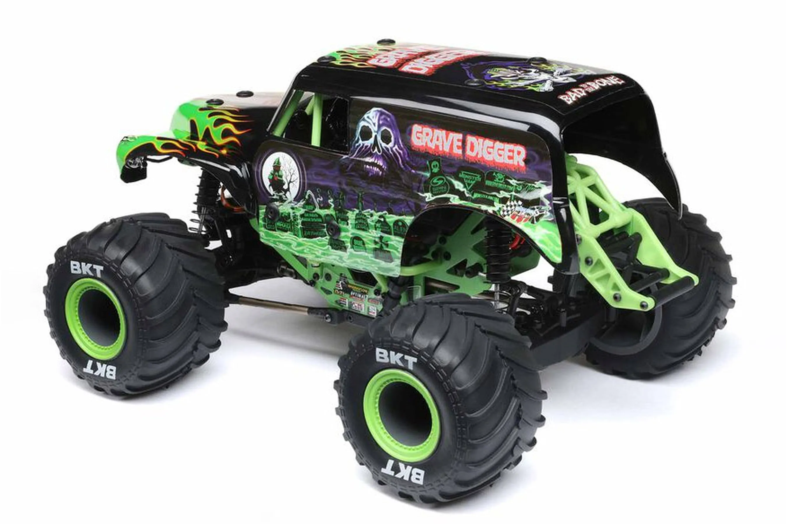 Losi Mini LMT Grave Digger RC Monster Truck Electric 4WD 1/18 Scale RTR ...