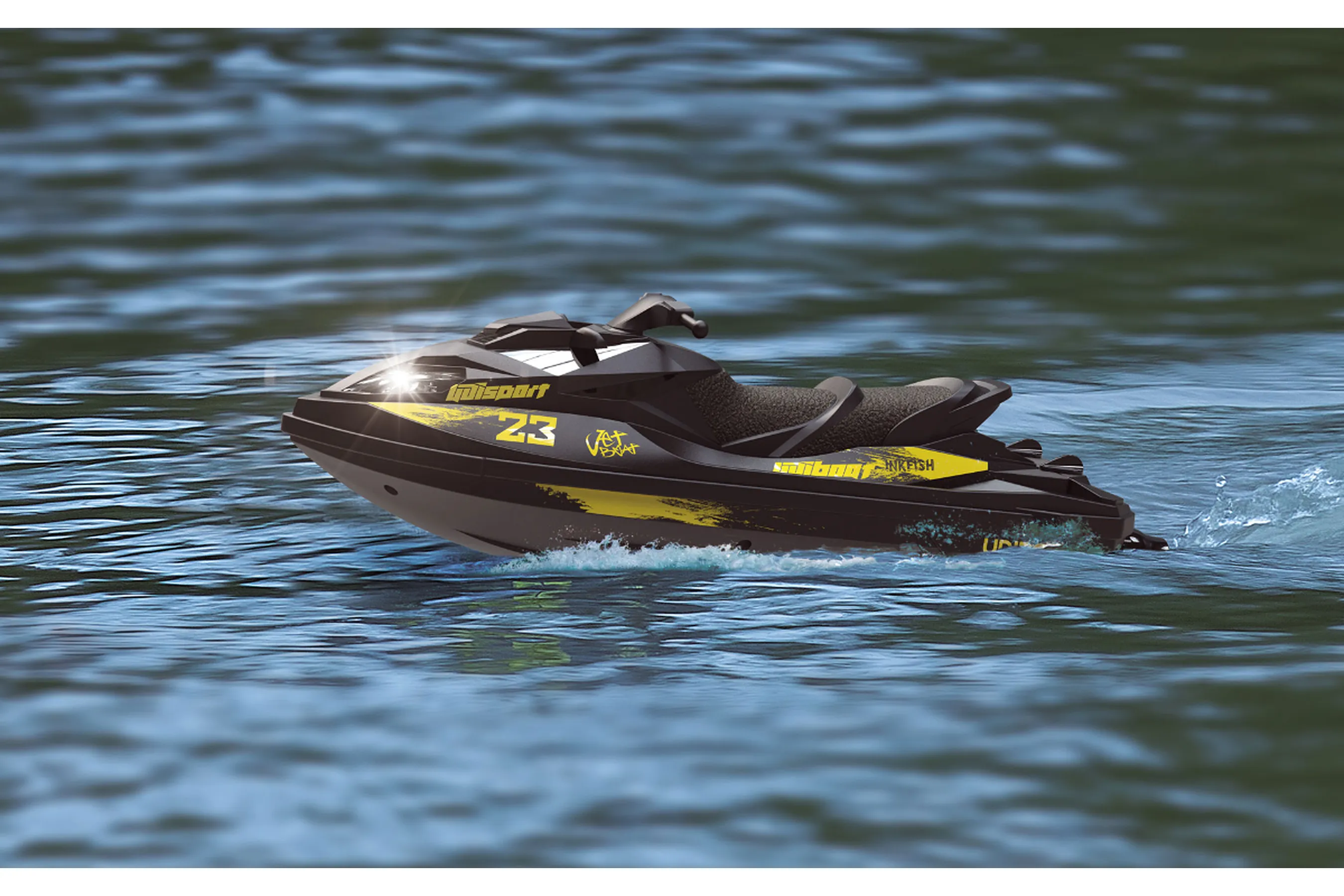 UDI 14" Inkfish RC Jet Ski Electric Brushless RTR - Black/Yellow