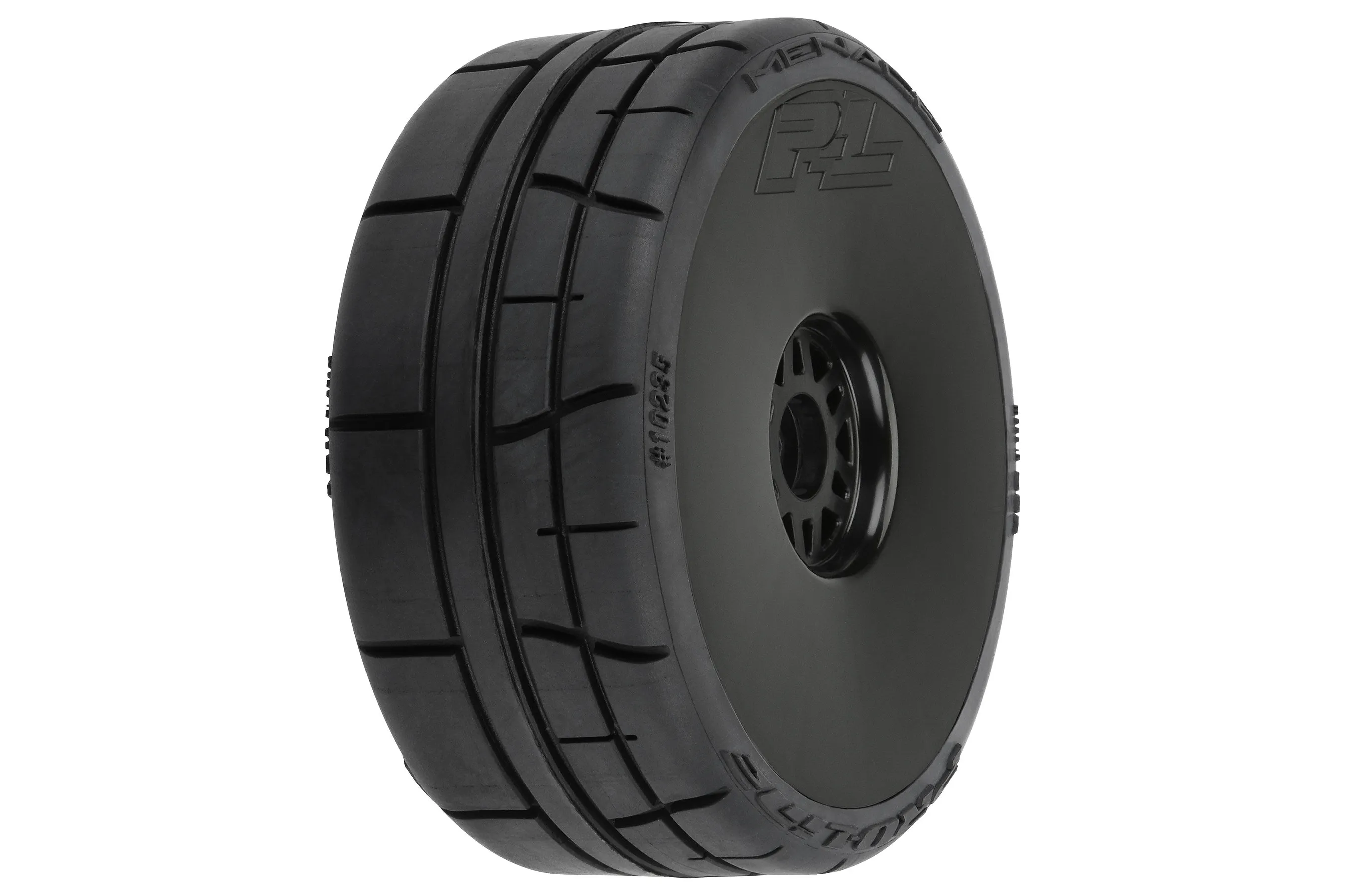 Pro-Line 1/8 Menace HP Speed Run Belted Tyres on Black Dish Rims ...