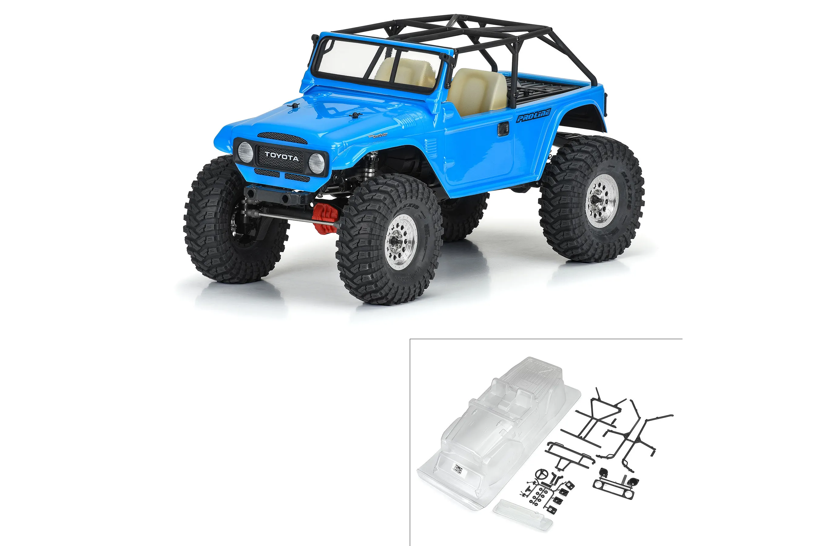 Pro-Line 1/10 1979 Toyota Land Cruiser FJ40 Unpainted Body Shell - Clear