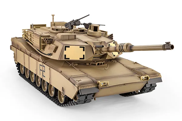 Heng Long USA M1A2 Abrams RC Tank Electric Tracked 1/16 Scale RTR