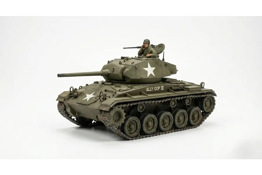 Tamiya 1/35 U.S M24 Chaffee Light Tank Scaled Plastic Model Kit ...