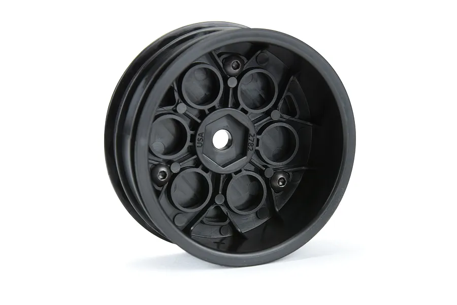 Pro-Line 1/10 Showtime Front 2.2" 12mm Sprint Car Wheels (2) Black