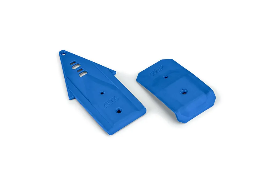 Pro-Line Bash Armor Front/Rear Skid Plates (Blue) for ARRMA 3S Vehicles