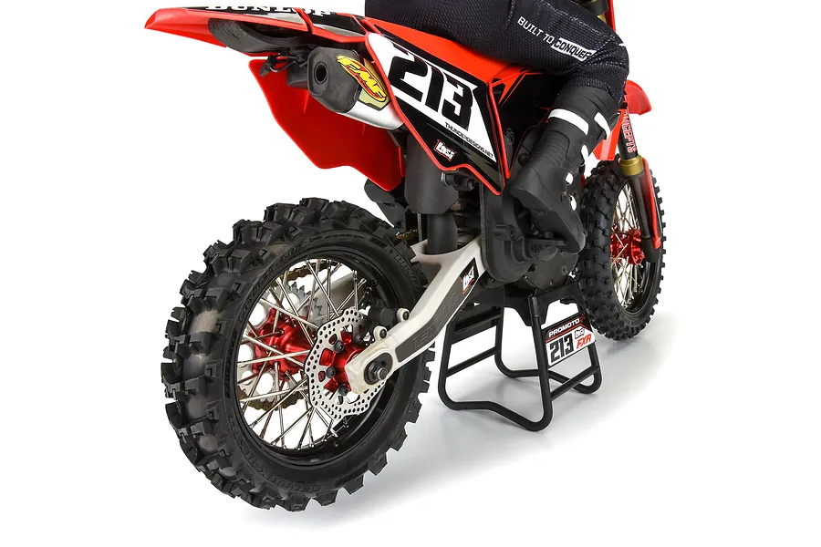 Pro-Line 1/4 Pro-Spec Aluminum V2 Bead Rear Wheel Black/Red (1): Promoto-MX