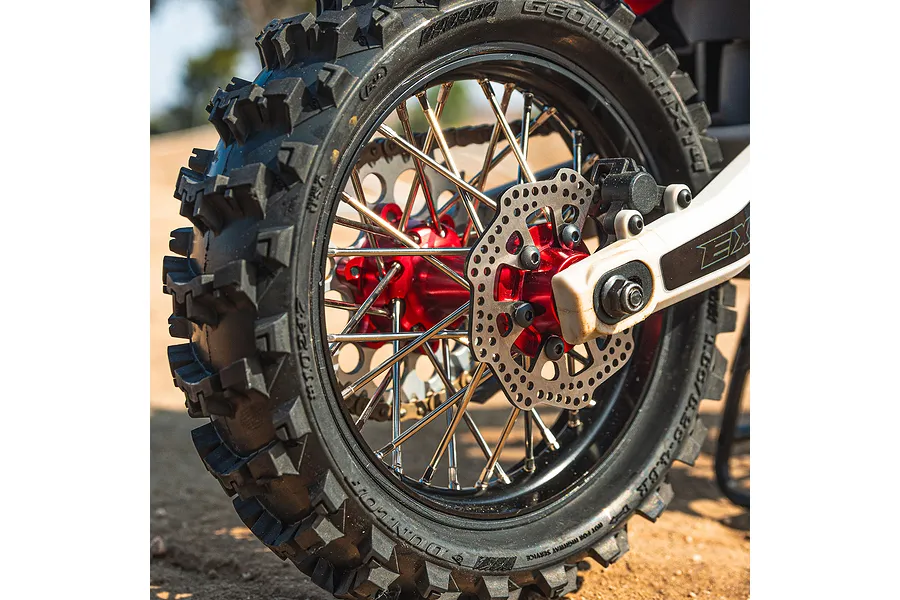 Pro-Line 1/4 Pro-Spec Aluminum V2 Bead Rear Wheel Black/Red (1): Promoto-MX
