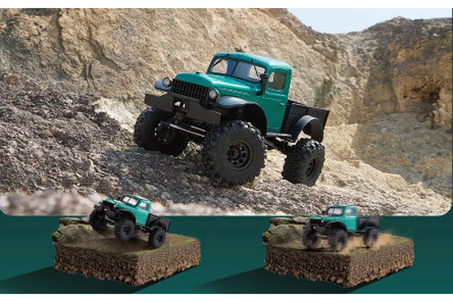 FMS FCX24 Power Wagon RC Rock Crawler Electric Brushless 1/24 Scale RTR ...